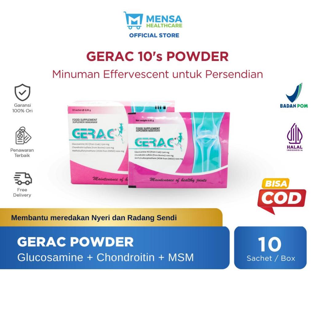 Jual Gerac Suplemen Sendi Powder Effervescent Orange-Mango - 1 Box isi ...
