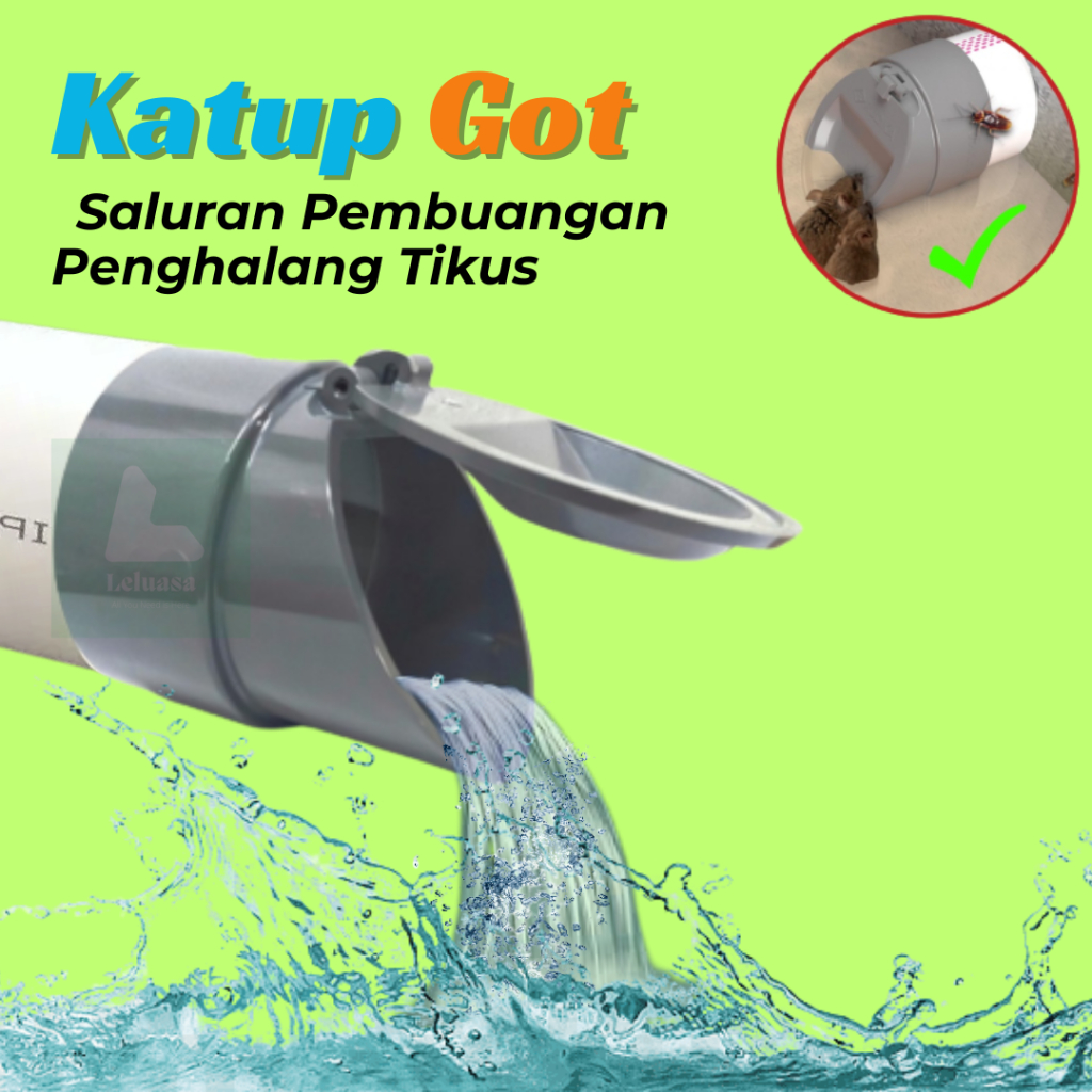 Jual Penutup Paralon Pipa Pvc 3 inch Backflow Buka Tutup Dop Saluran ...