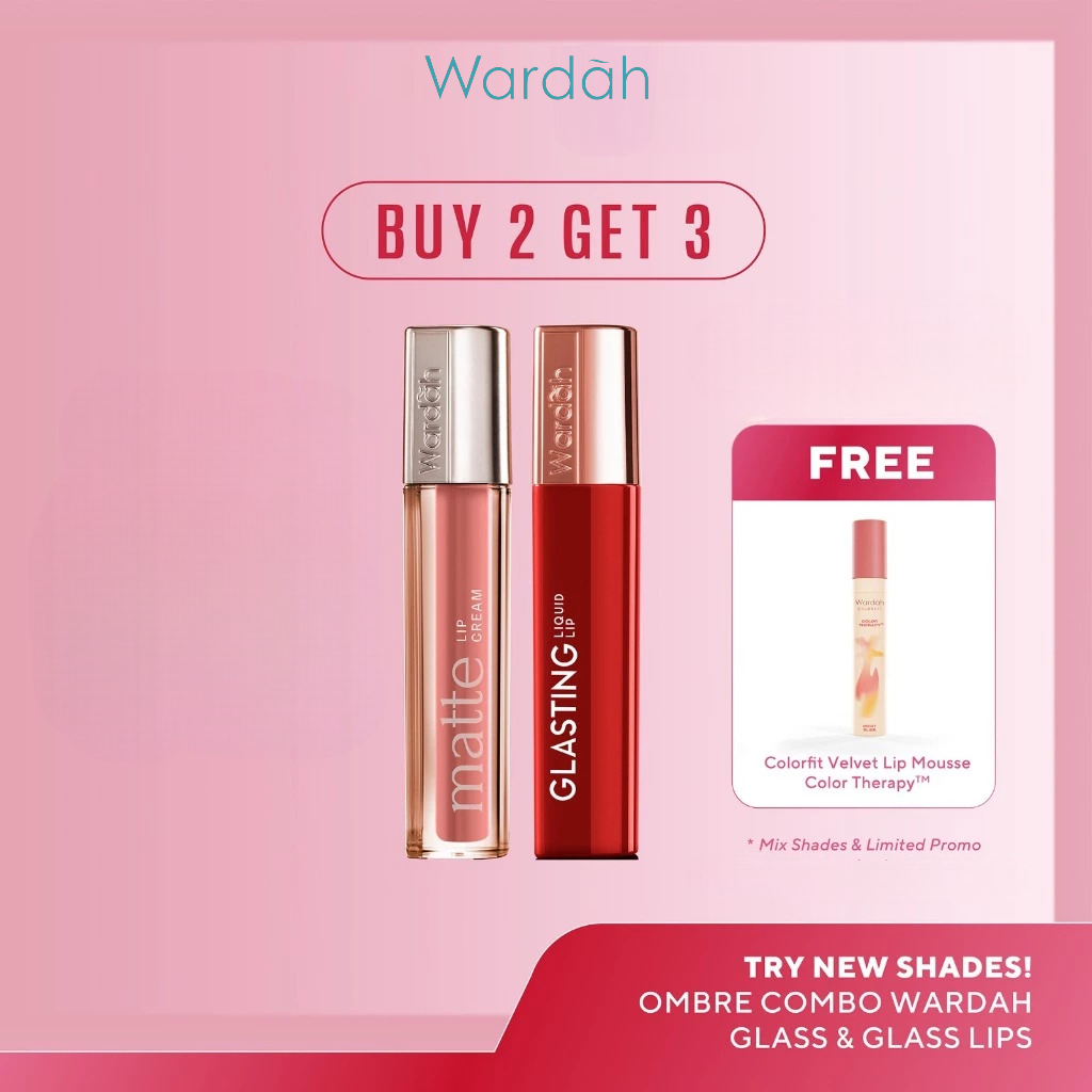 Jual LIVI - Wardah Lip Cream X Glasting Liquid BUY 2 GET 3 (BUNDLE ...