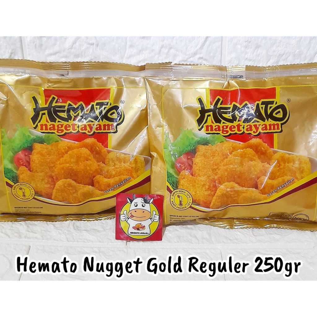 Jual HEMATO NUGGET AYAM REGULAR GOLD KEMASAN 250GR/500GR - DISASS JOGJA ...