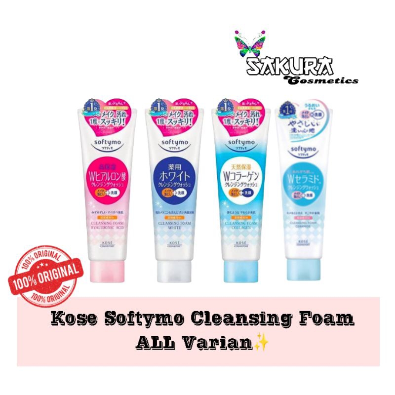 Jual READY STOCK!! KOSE SOFTYMO CLEANSING FOAM 3 VARIAN 190g MADE IN JAPAN/cleansingfoamjepang ...