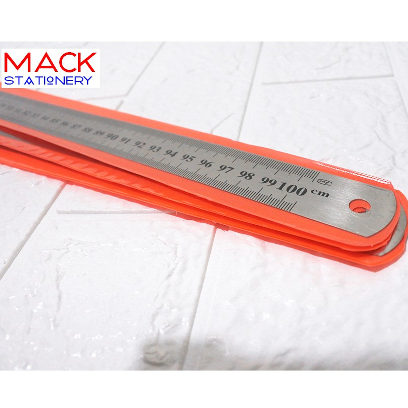 Jual Penggaris Besi 100 Cm / Garisan Besi 1 Meter / Mistar 100cm | Shopee Indonesia