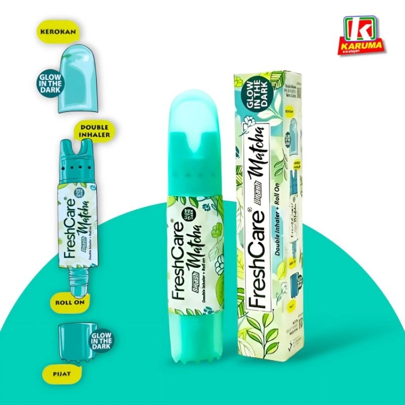 Jual Freshcare Smash Matcha 8ml Double inhaler + Roll On | Shopee Indonesia