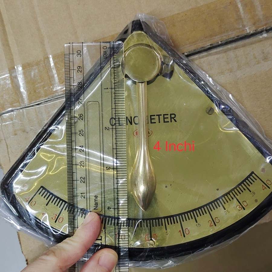 Jual Clinometer Kuningan 4 inchi Klinometer kapal | Shopee Indonesia