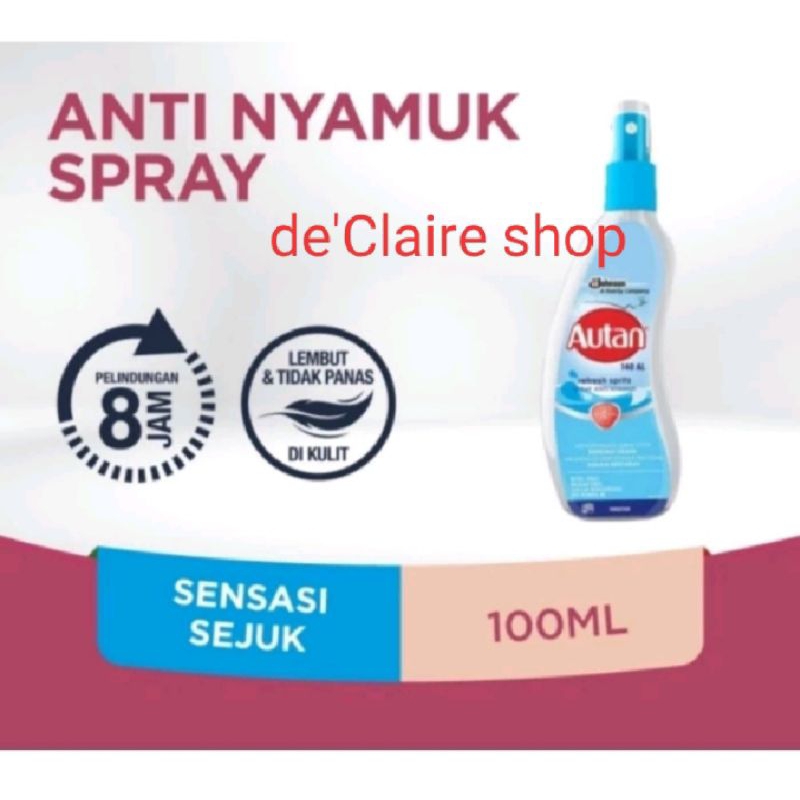 Jual Autan Refresh Spritz Spray Anti Nyamuk 100ml | Shopee Indonesia