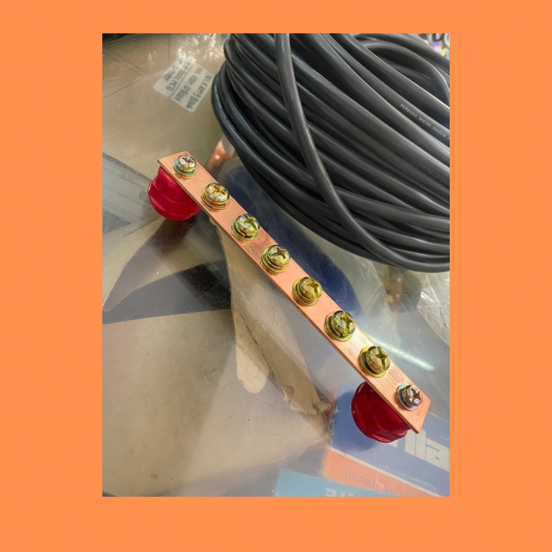 Jual BUSBAR ARDE TEMBAGA 20 X 3 X 150 / isolator support/TERMINAL NOL ...