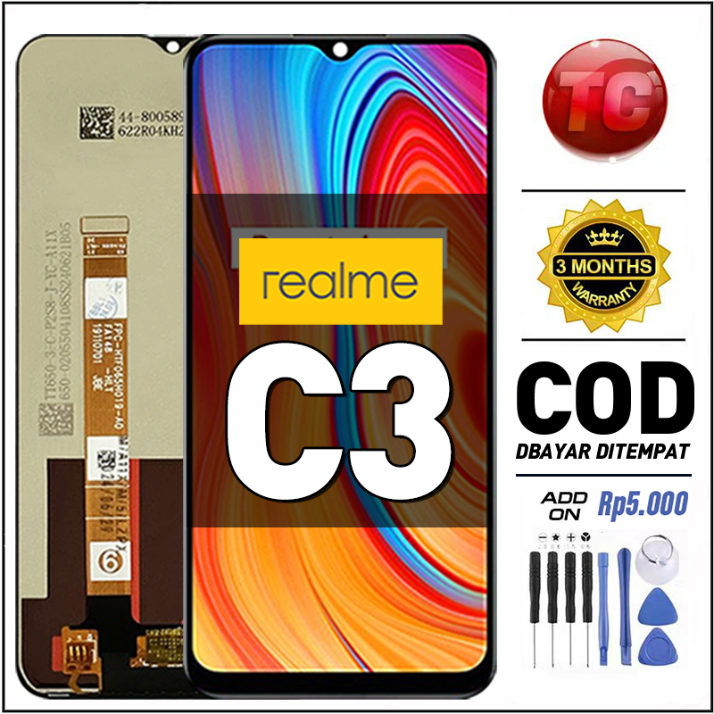 Jual LCD Realme C3 Original 100% Fullset Asli Ori Touchscreen ...