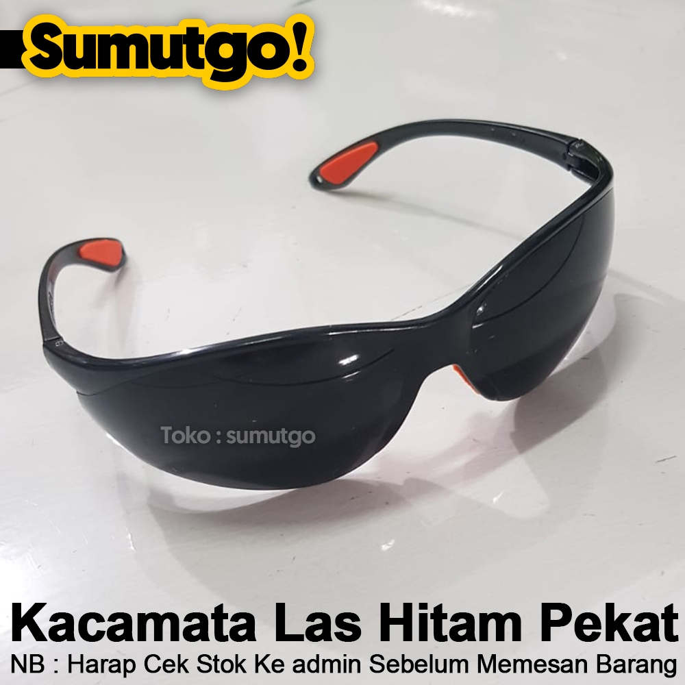 Jual Kacamata Las Hitam Pekat Murah / Welding Safety Glasses Black ...
