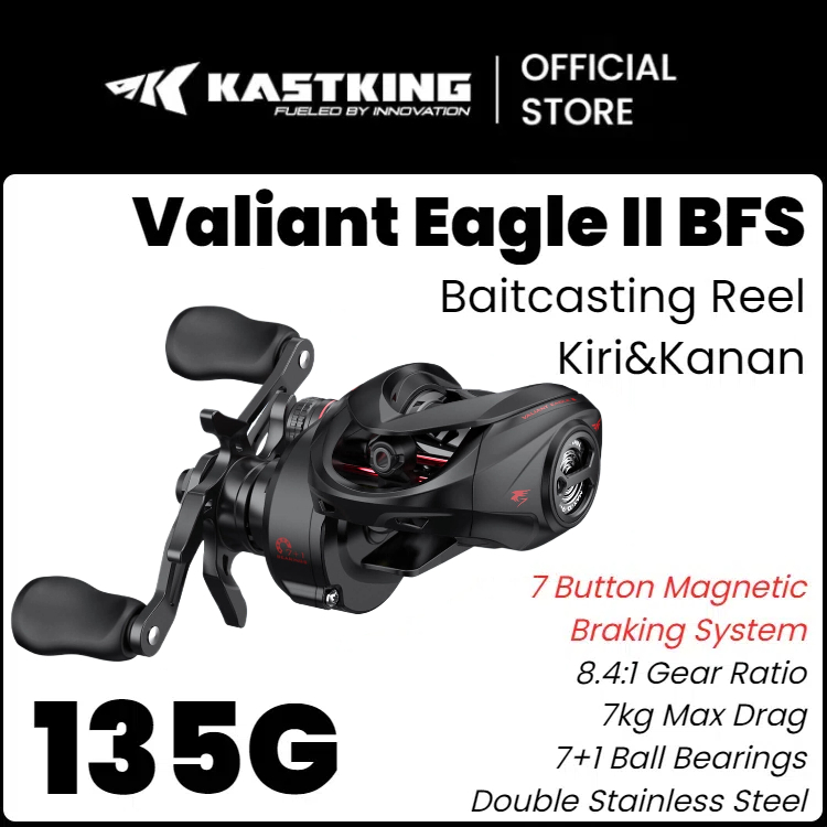 Jual [OFFICIAL] KastKing Valiant Eagle II BFS reel bc baitcasting Reel ...
