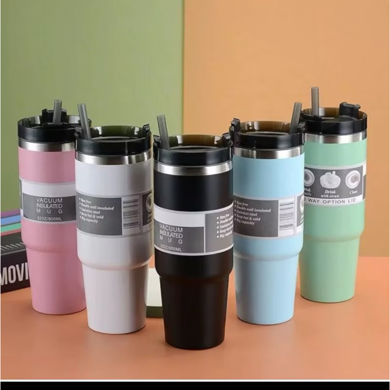 Jual TUMBLR STAINLESS MUG 890ML / 30 OZ VACUUM INSULATED / TUMBLER SEDOTAN VAKUM / TUMBLR MINUM ...