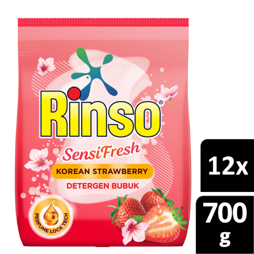 Jual RINSO MOLTO KOREAN STRAWBERRY POWDER 700G (Isi 12) | Shopee Indonesia