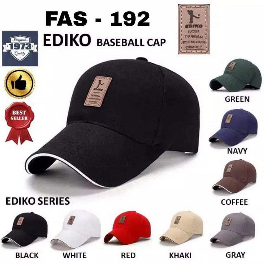 Jual TOPI BASEBALL TOPI PRIA/ WANITA DISTRO LOGO EDIKO | Shopee Indonesia
