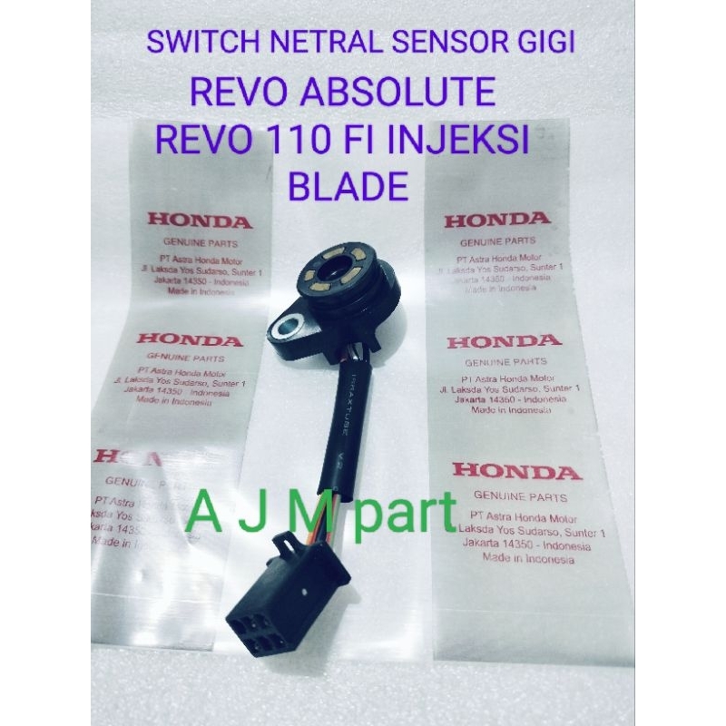 Jual SWITCH SWIT NETRAL SENSOR GIGI HONDA REVO FI BLADE REVO ABSOLUTE ...