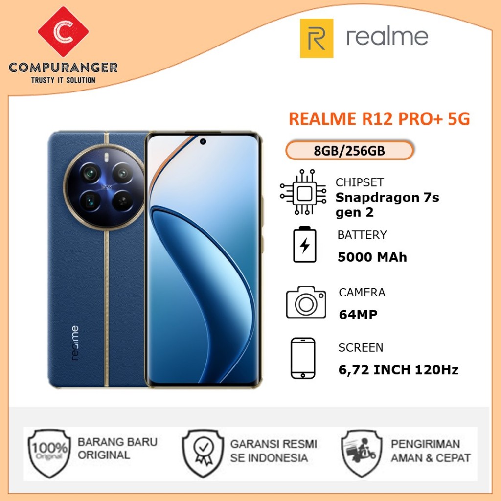 Jual Realme R12 pro+ 5G 8gb /256gb garansi resmi | Shopee Indonesia