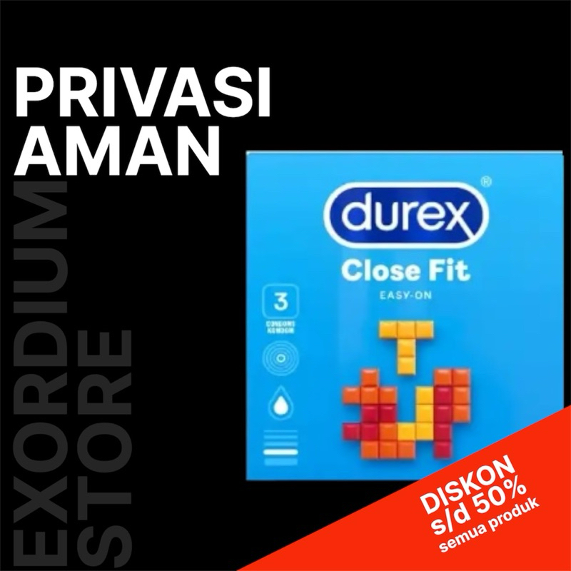 Jual DUREX CLOSE FIT kondom isi 3 pcs | Shopee Indonesia