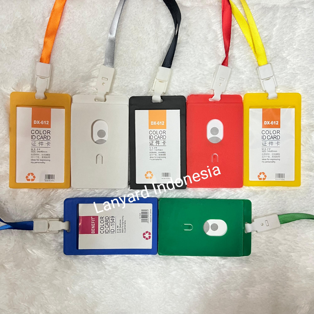 Jual Tali ID Card China IMPORT Set Card Case 1 Sisi Ukuran Kartu ...