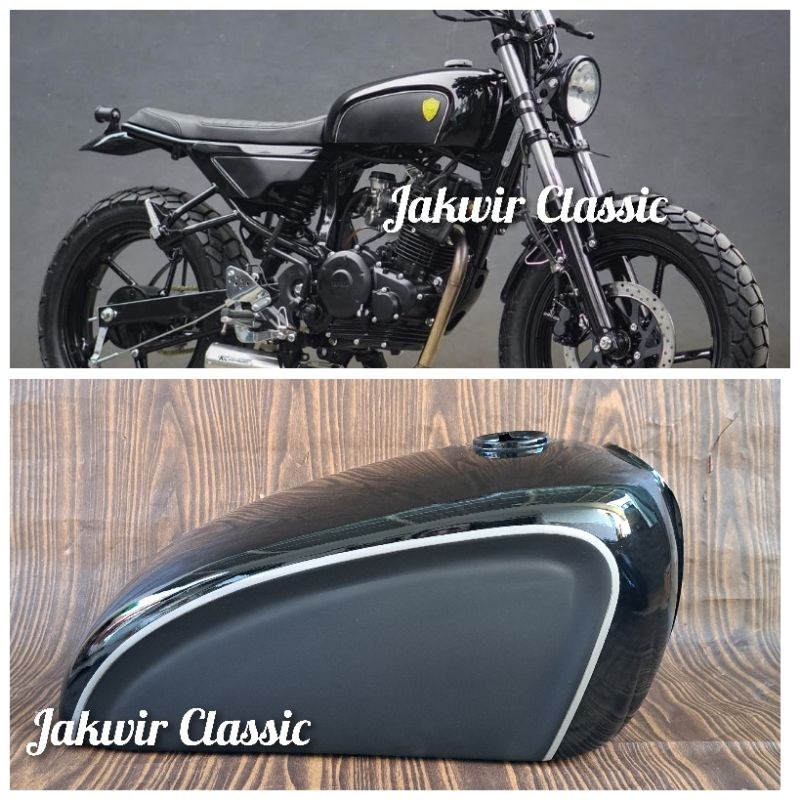 Jual Tangki Cat Japstyle Deus scrambler Tracker caferacer bobber ...