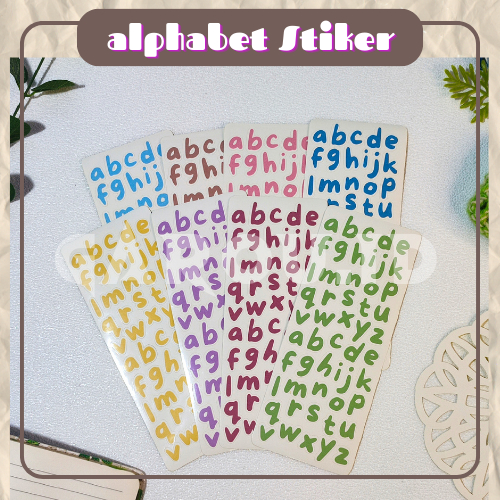 Jual Alphabet Stickers / stiker alphabet / stiker huruf / stiker abjad ...