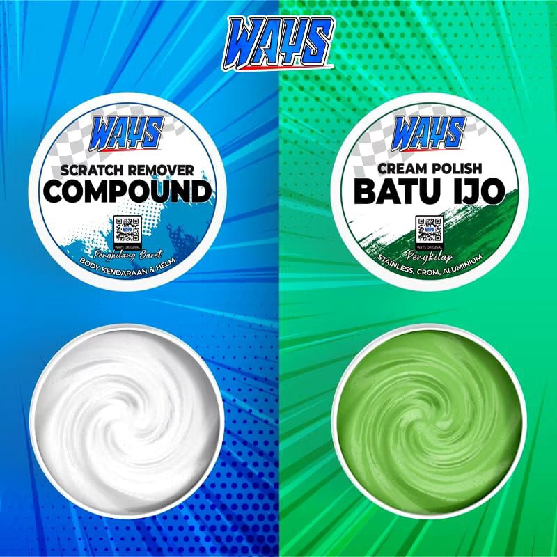 Jual Paket hemat penghalus body kendaraan kompound dan batu ijo cream ...