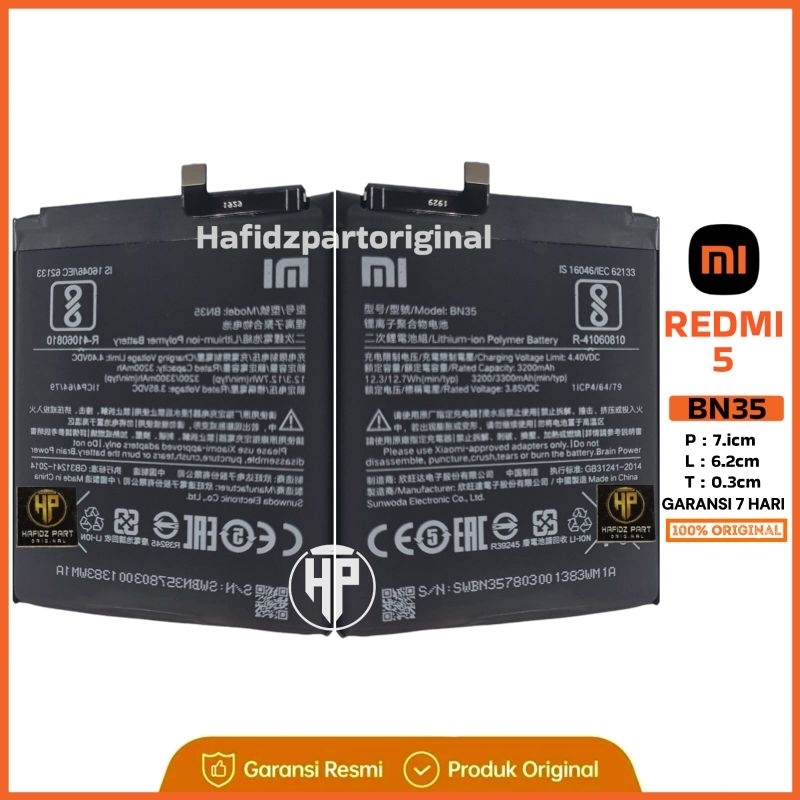 Jual Baterai Batre Battery BN35 Xiaomi Redmi 5 New | Shopee Indonesia