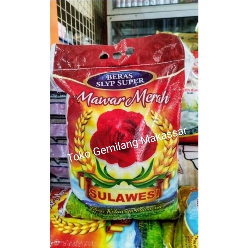Jual Beras Super SLYP Mawar Merah Sulawesi | Shopee Indonesia