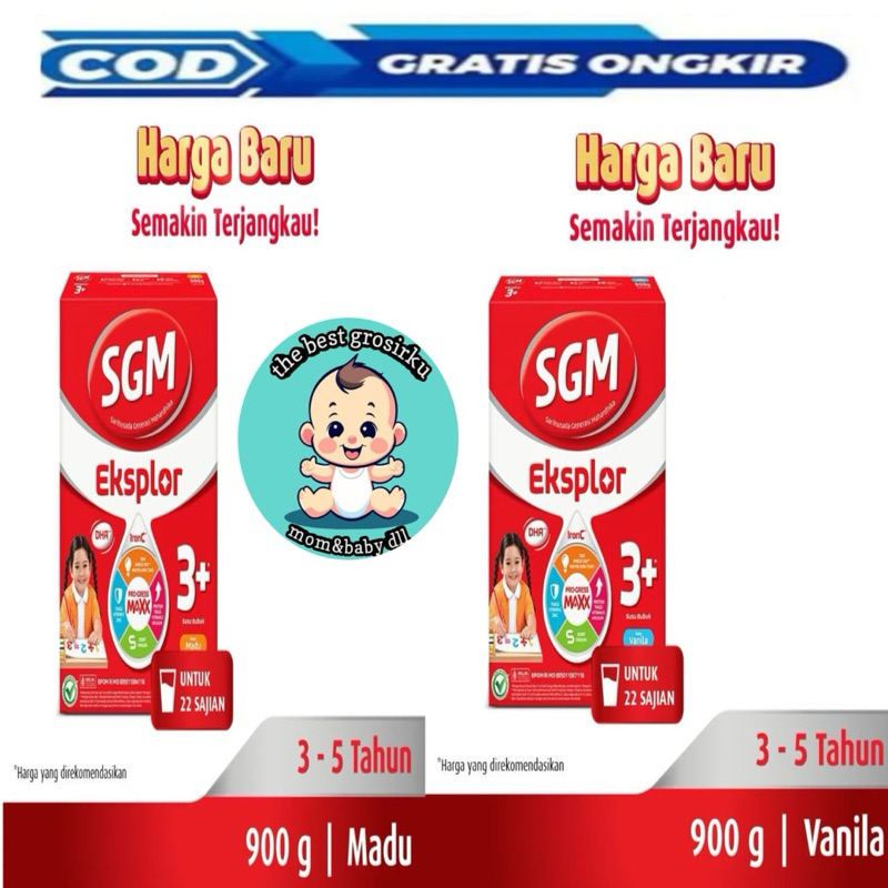 Jual SGM Eksplor 3+ dengan IronC Susu Pertumbuhan Rasa Madu & Vanilla 900GR | Shopee Indonesia