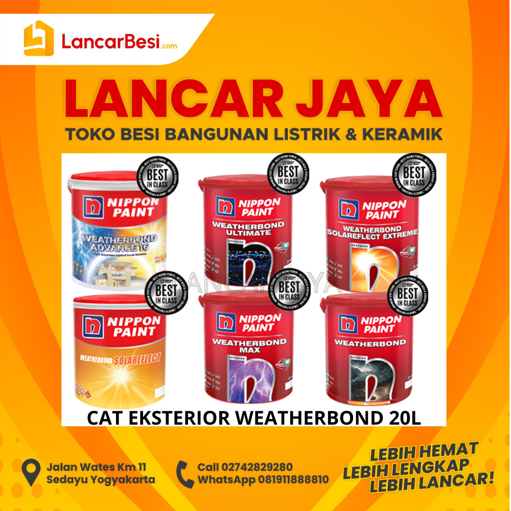 Jual Cat Tembok Eksterior Weatherbond Series 20L Nippon Paint | Shopee ...