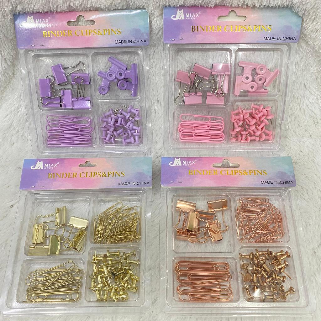 Jual Binder Paper Clips dan Pin Warna Warni merk Miax | Shopee Indonesia