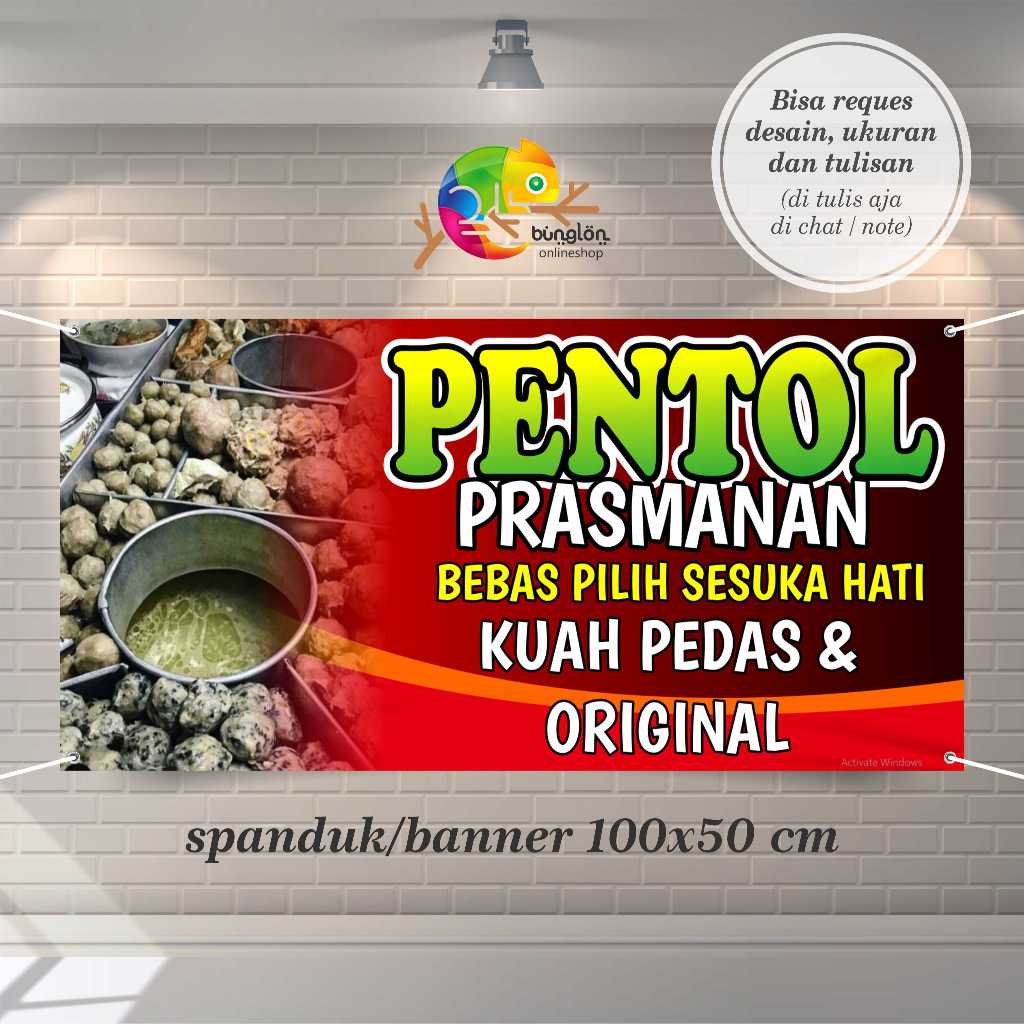 Jual Cetak Spanduk Banner Pentol Prasmanan | Shopee Indonesia
