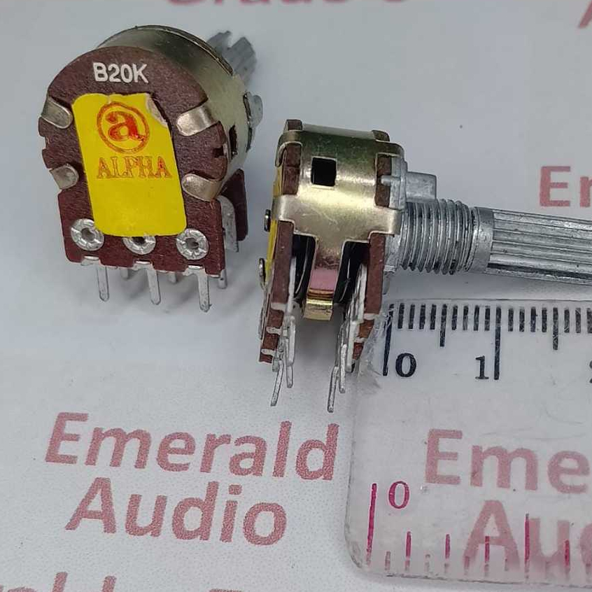 Jual POTENSIOMETER STEREO ROTARY B 20 K OHM LINIER GOOD FOR TONE ...
