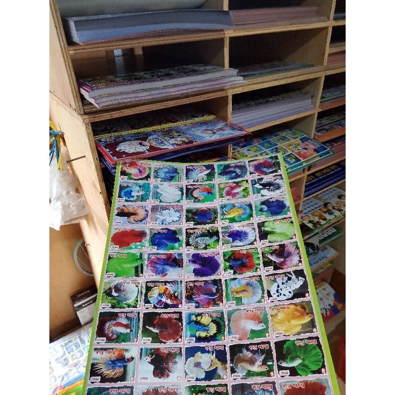 Jual 5 lembar mainan gambar adu poster isi 50 / gambar apung / mainan ...