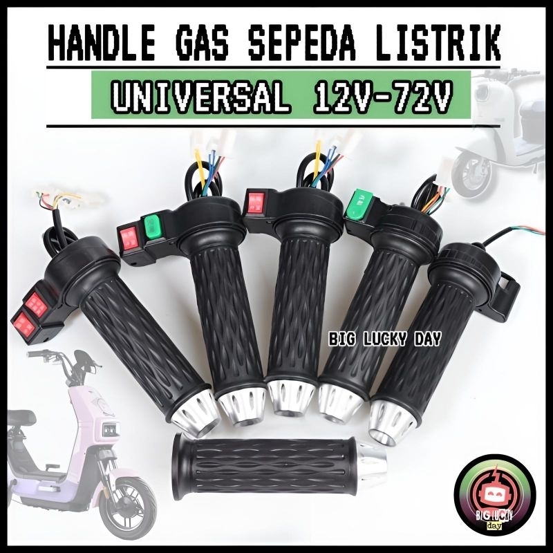 Jual HANDLE GAS SEPEDA LISTRIK UNIVERSAL 12V-72V THROTTLE GAS 3 SPEED ...