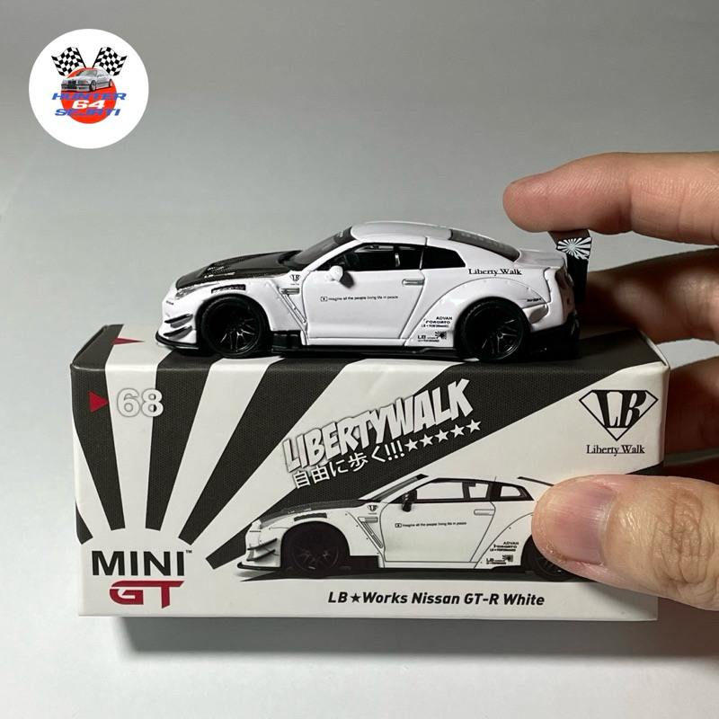 Jual mini gt 68 lb works nissan gt r white (unsealed RARE) | Shopee ...