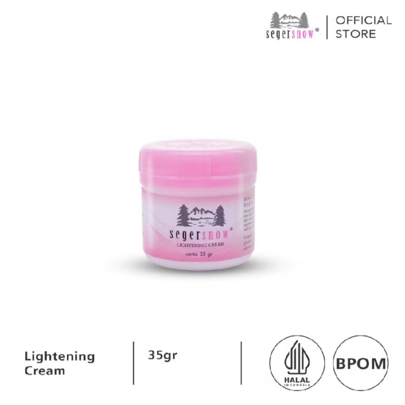 Jual Seger Snow Moisturizer Lightening Cream Halal BPOM 35 gr Soft n ...