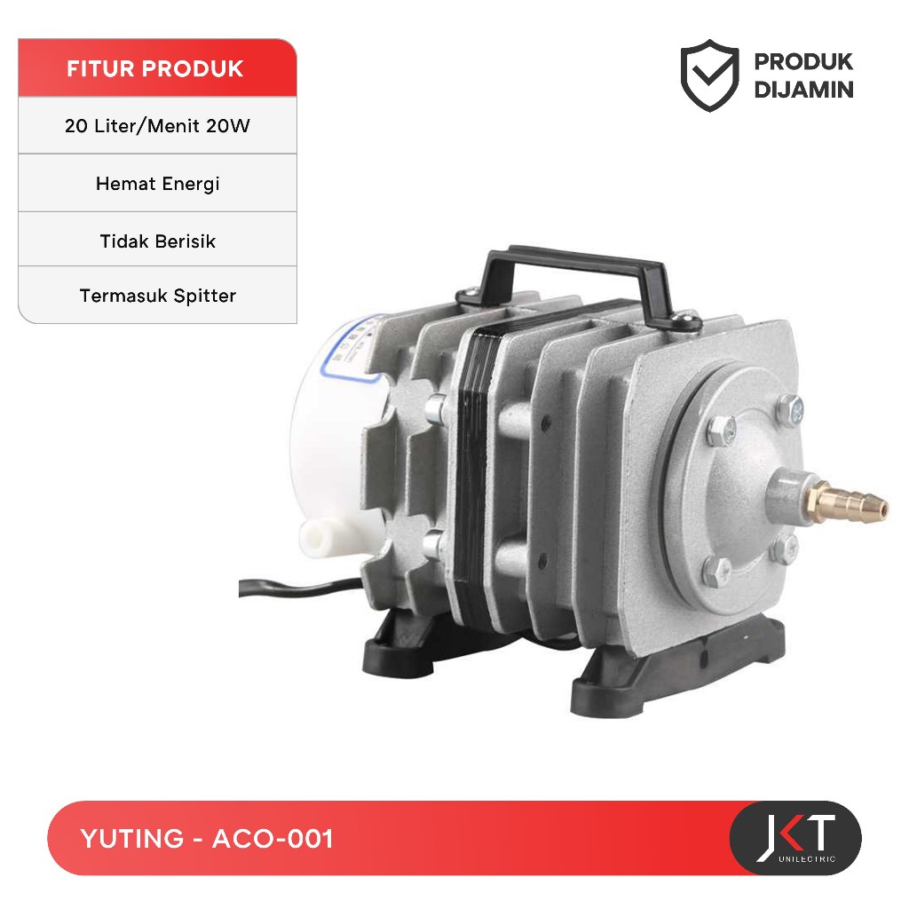 Jual Pompa Aerator Kompresor Udara Aquarium 20 L/Min 20W | Shopee Indonesia
