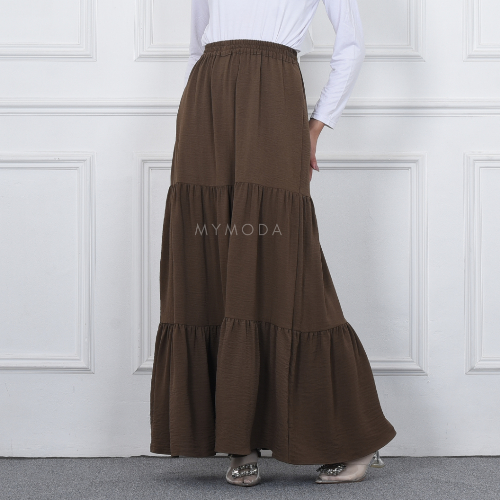 Jual MYMODA 558 Rok Serut | Rok Susun 3 | Rok Kerut | Shopee Indonesia