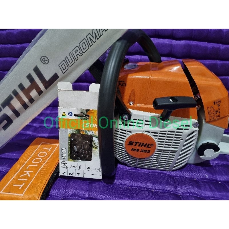 Jual Chainsaw Stihl Ms 382 KOMPLIT FullSet dengan Bar Rantai Senso mesin gergaji kayu Pohon ...