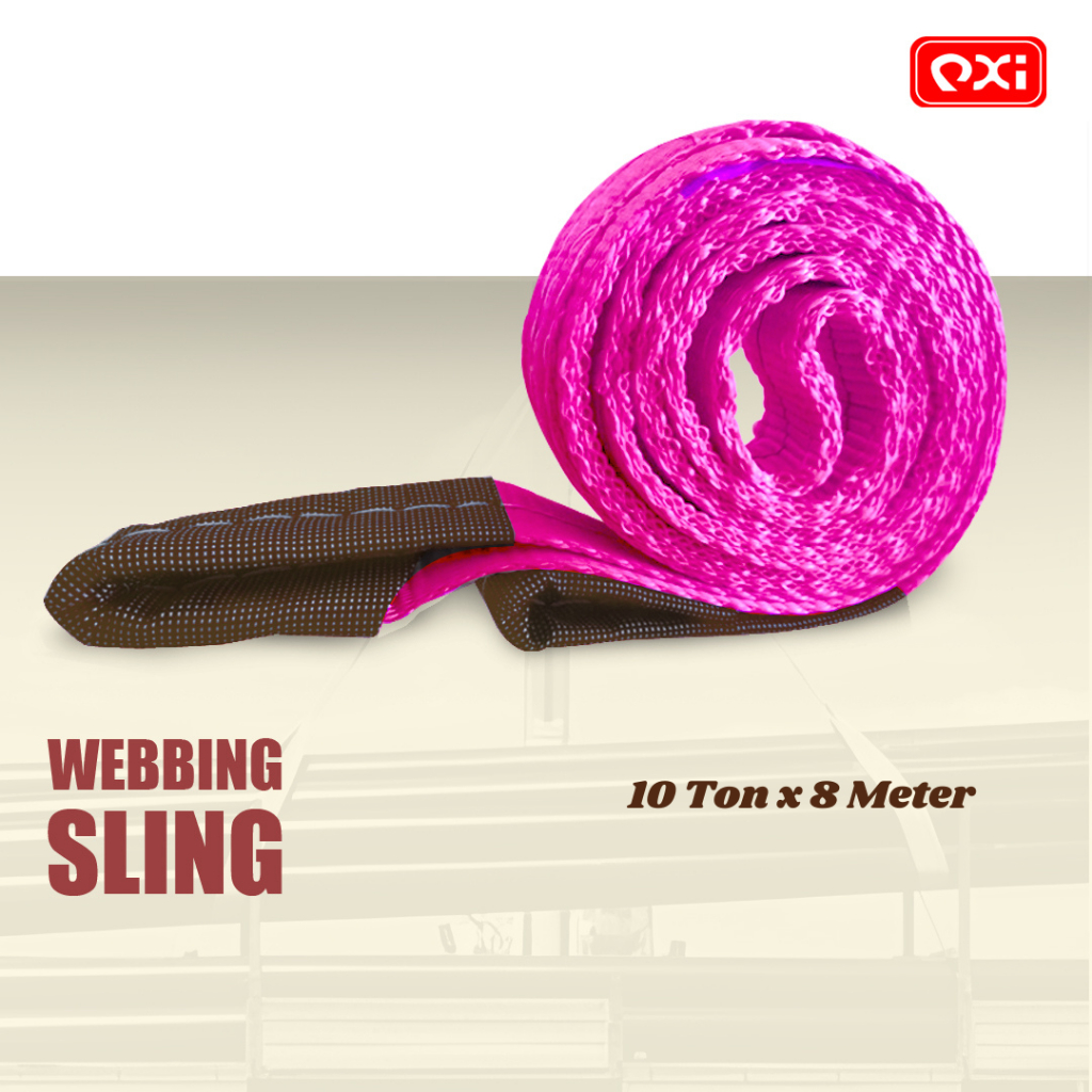Jual Webbing Sling 10T X 8M / Webing Sling / Tali Angkat | Shopee Indonesia