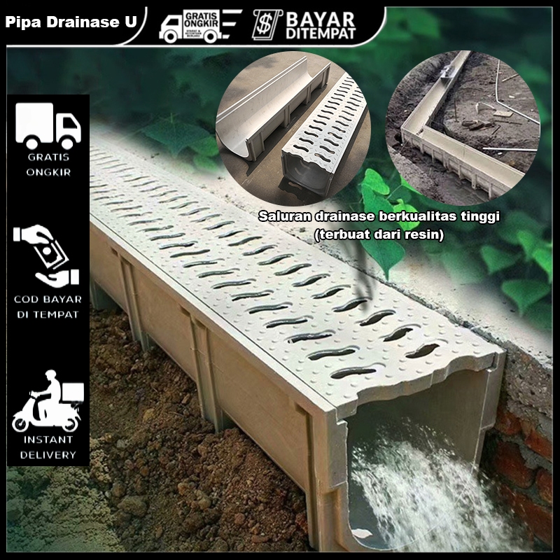 Jual Pipa Drainase U Bentuk Resin Komposit untuk Air Pipa Bawah Tanah ...