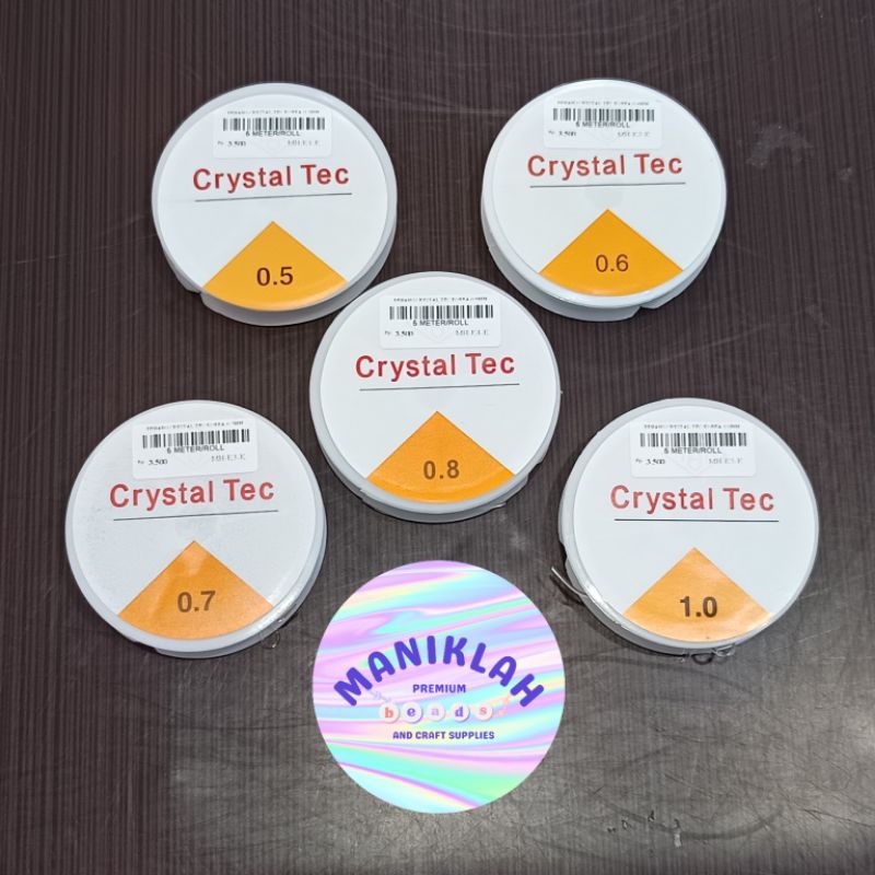 Jual ( Minimal pembelian Rp 20.000 ) Benang Crystal Tec Untuk Merangkai Gelang Dan Manik ...