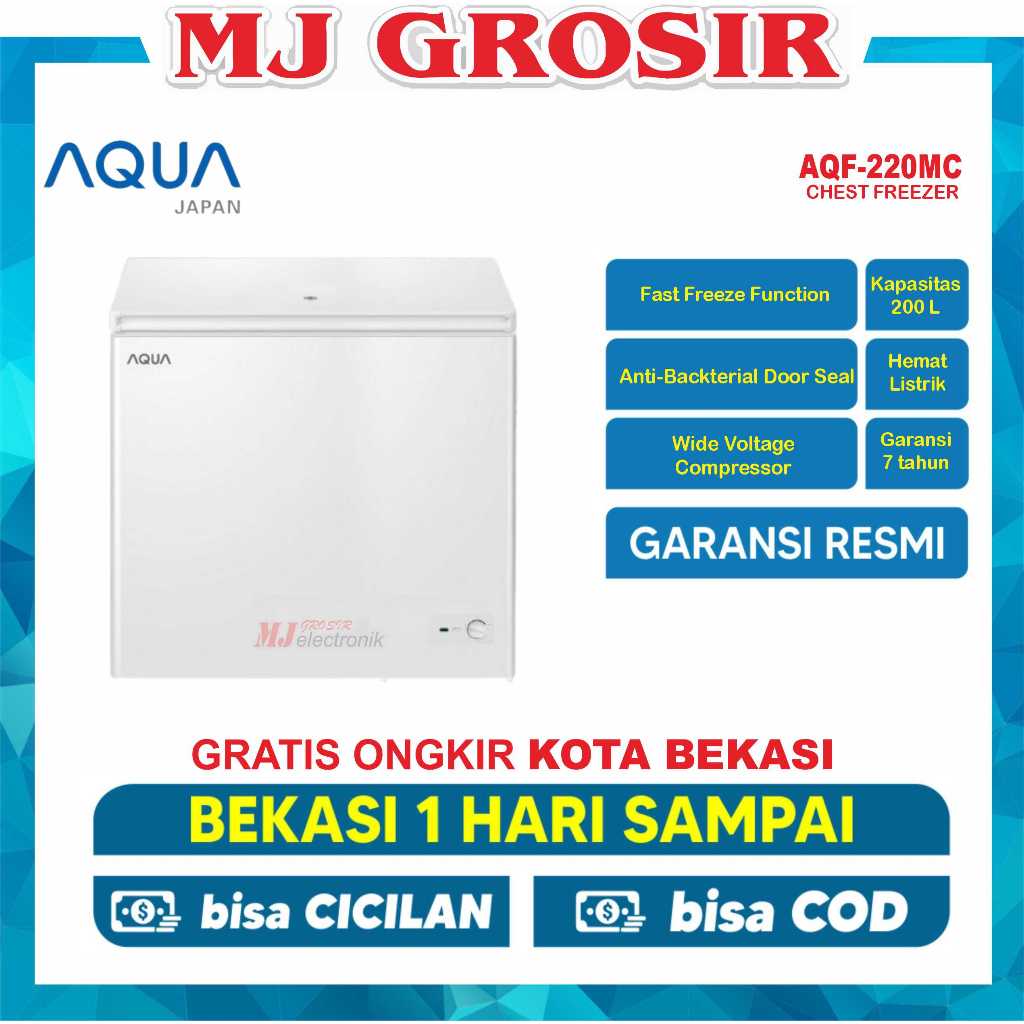Jual AQUA CHEST FREEZER BOX 220 HC / 220 MC / AQF 157 LEMARI PEMBEKU ...