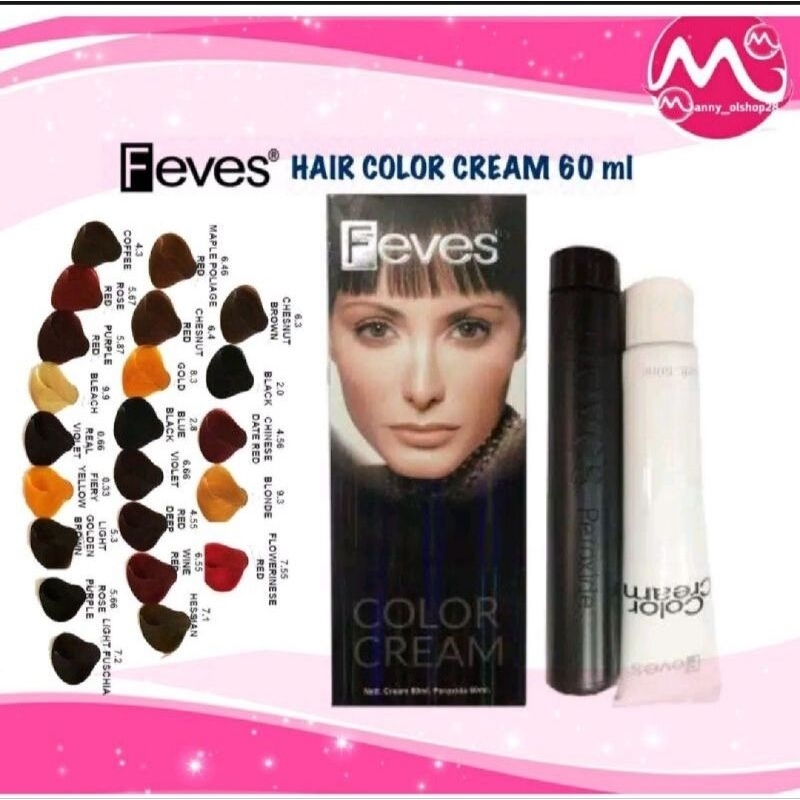 Jual Feves Color Cream 60ml-Pewarna Rambut | Shopee Indonesia