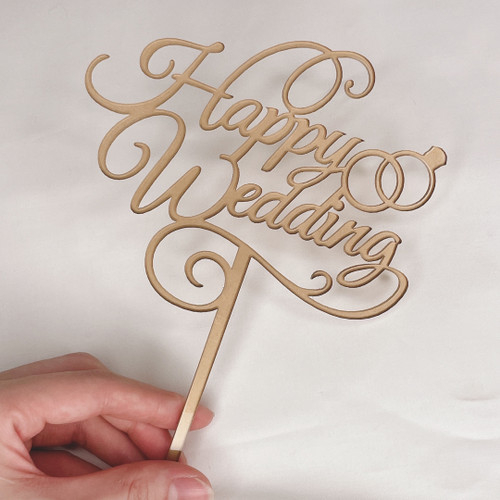 Jual Topper Happy Wedding Akrilik TXCT | Acrylic Happy Wedding Toper ...