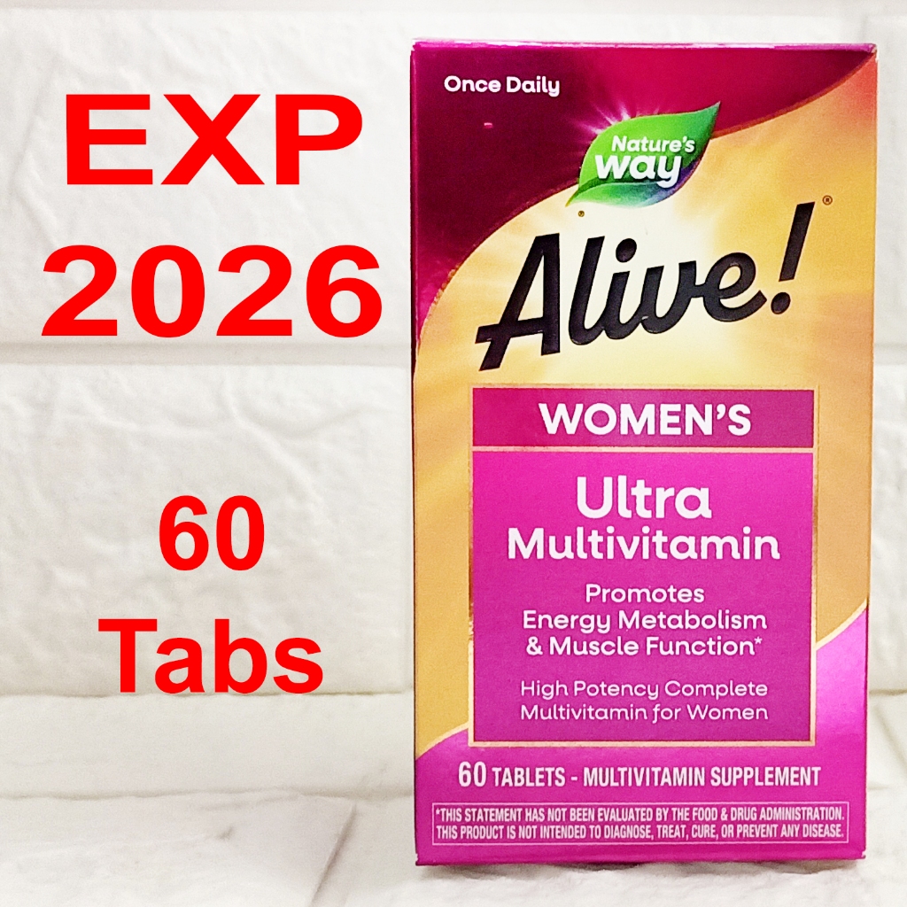 Jual Natures Way Multivitamin ALIVE Women Ultra Potency Complete 60 ...
