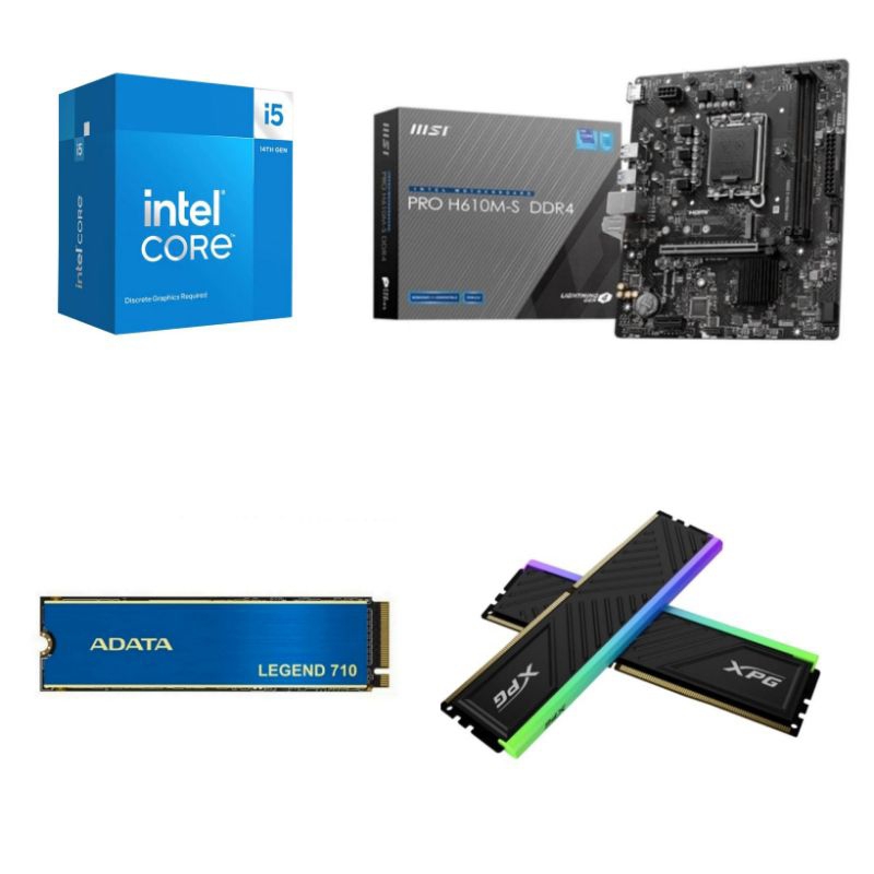 Jual Paket Processor Intel Core i5 14400 / i5 14400F Gen 14 LGA 1700 RAM DDR4 32GB NVME | Shopee ...