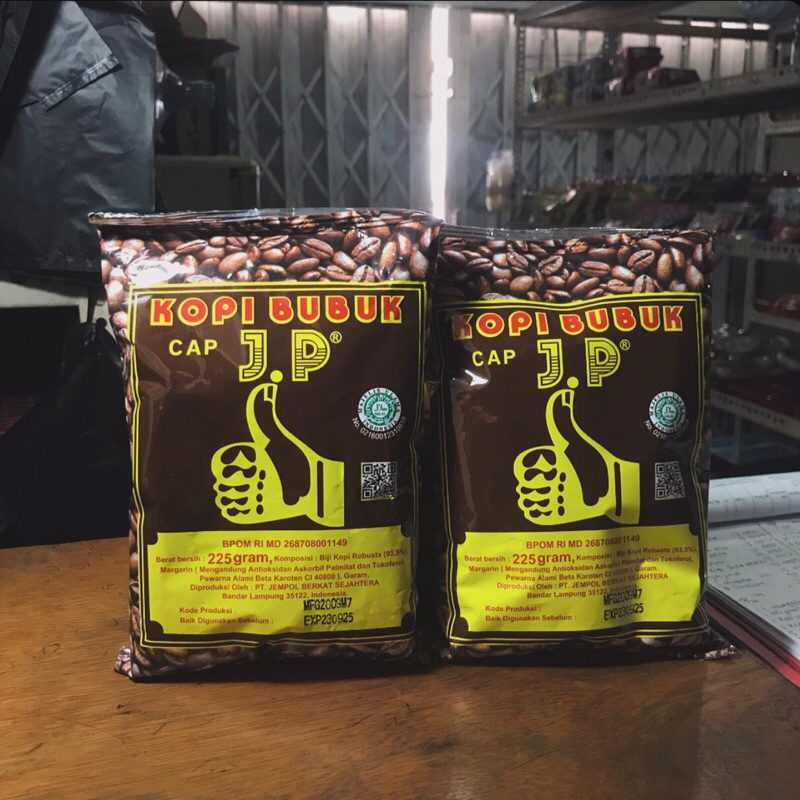 Jual Kopi Robusta Lampung Cap Jempol JP Asli | Shopee Indonesia