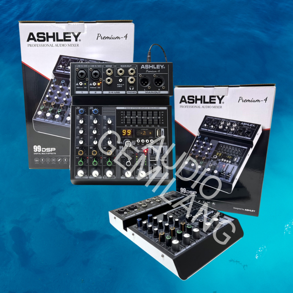 Jual MIXER AUDIO ASHLEY PREMIUM 4 / PREMIUM4 USB MP 3 RECORDING 99 DSP ORIGINAL | Shopee Indonesia