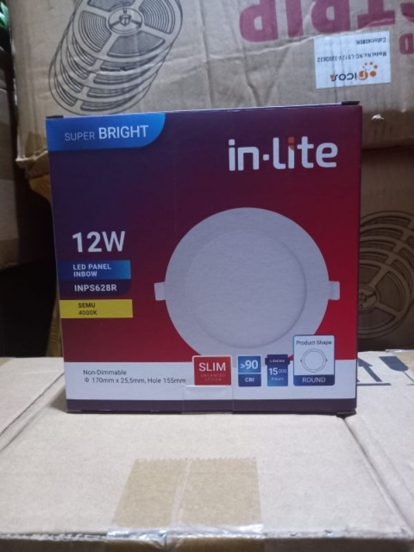 Jual INLITE LED Panel inbow 12Watt INPS628R Cahaya Semu NaturalWhite ...