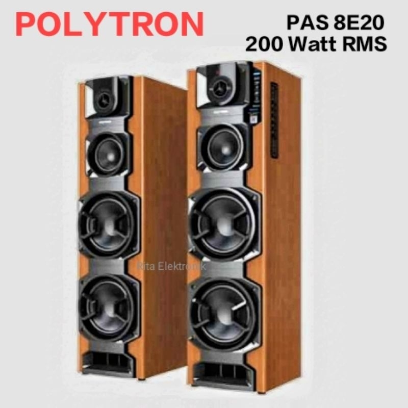 Jual Speaker Aktif Polytron 8 Inchi Double PAS 8E20 Output 200 Watt RMS | Shopee Indonesia
