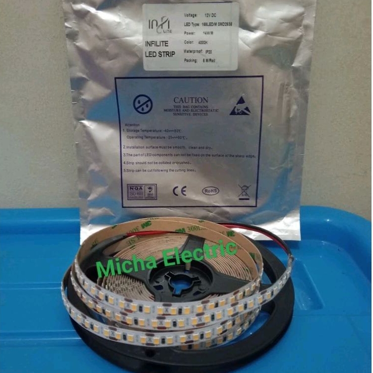 Jual LED Strip 2835 12V 168LED/M 14W Indoor/ Strip Light 12V 168LED 14W ...